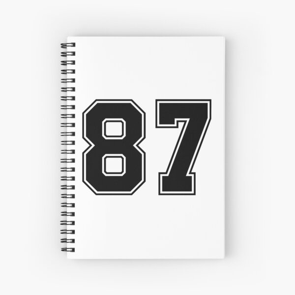 "87 American Football Classic Vintage Sport Jersey Number in black ...