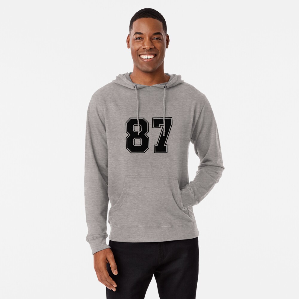 "87 American Football Classic Vintage Sport Jersey Number in black ...