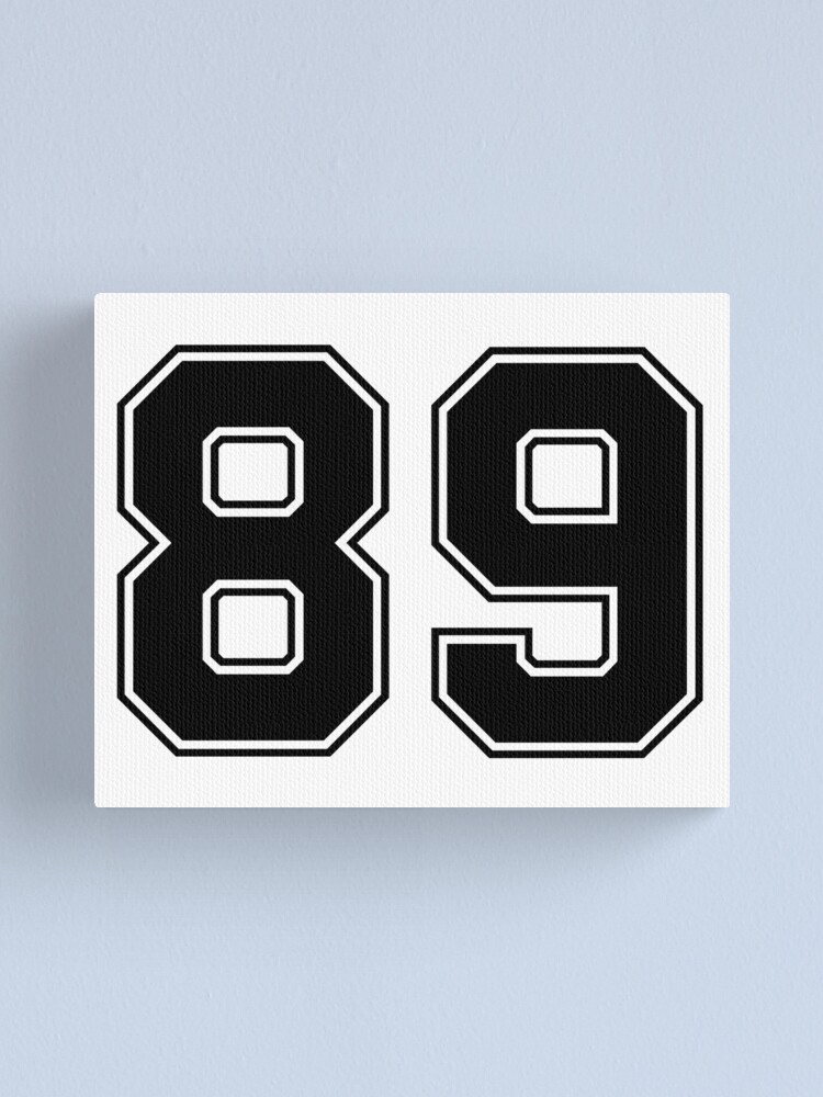 "89 American Football Classic Vintage Sport Jersey Number in black ...