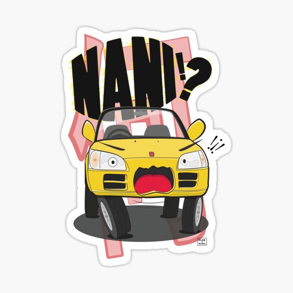 "Honda Beat says NANI!?" Sticker for Sale by Roobeh | Redbubble