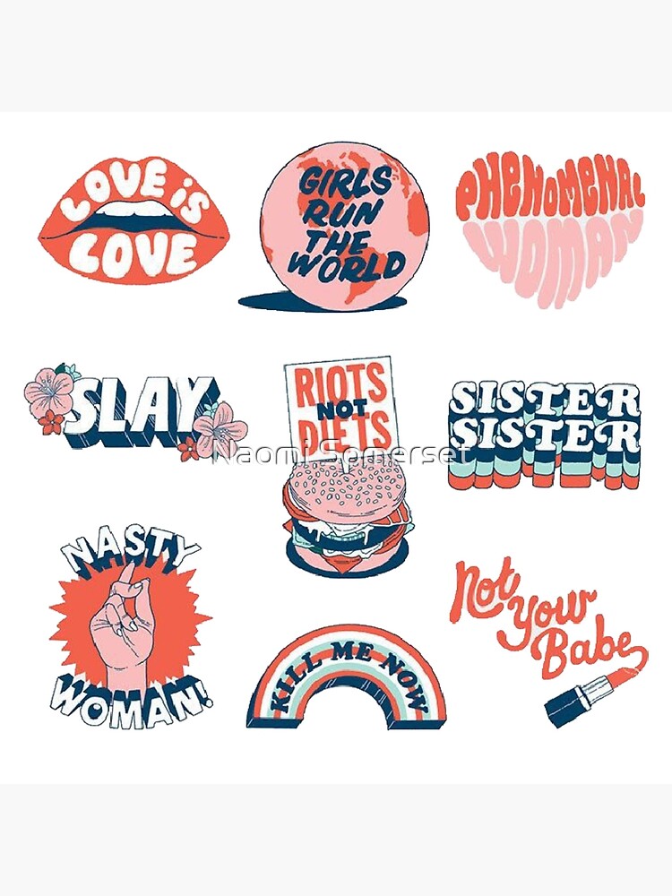 "girl sticker pack!! 9 for the price of 1 !!" Poster for Sale by ...