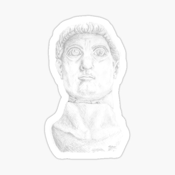 "Colossus of Constantine" Sticker for Sale by mackennabasore | Redbubble