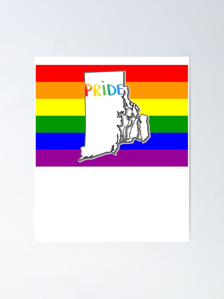 "Rhode Island Gay Pride Shirt - Rhode Island LGBT Rainbow Flag Shirt ...