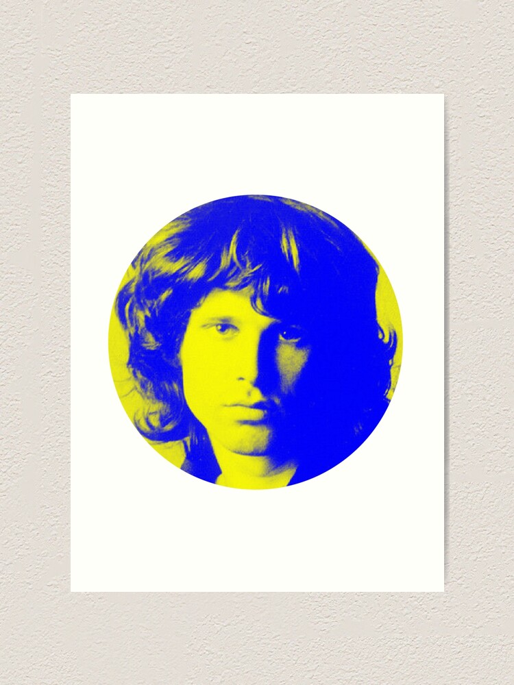 "Doors - Jim Morrison Blue & Yellow " Art Print for Sale by gehri1tm ...