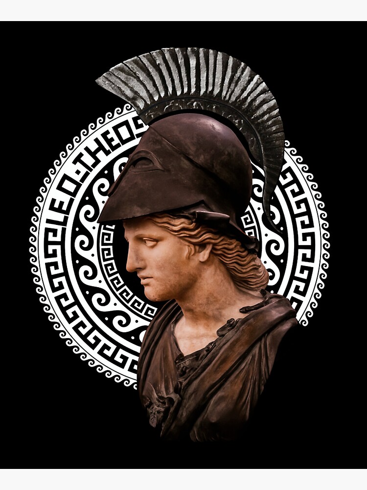"Leo Theo Ancient Greek Goddess Athena On Shirts Bags And Gadgets ...
