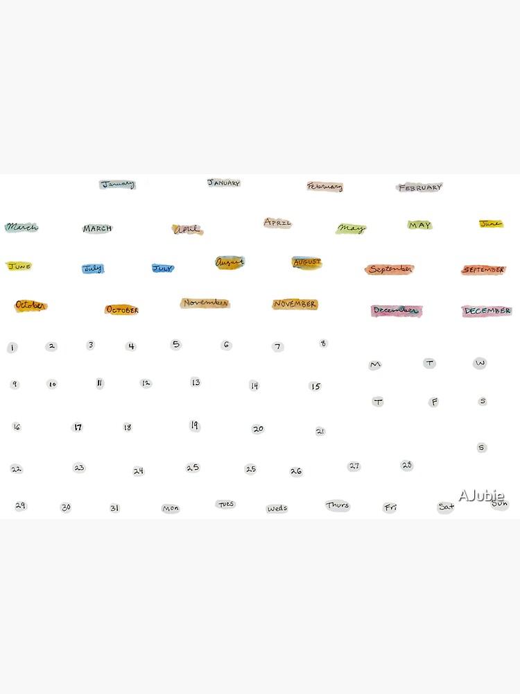 "Bullet Journal Labels" Poster by AJubie | Redbubble