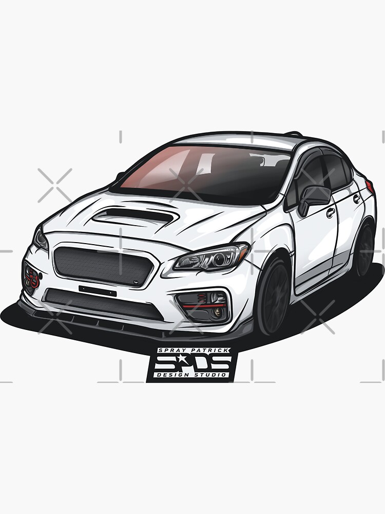 "Subie WRX (@josesbored)" Sticker for Sale by SprayPatrick | Redbubble