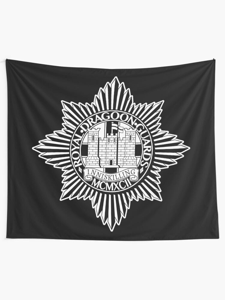 "ROYAL DRAGOON GUARDS - B&W" Tapestry for Sale by WOOFANG | Redbubble