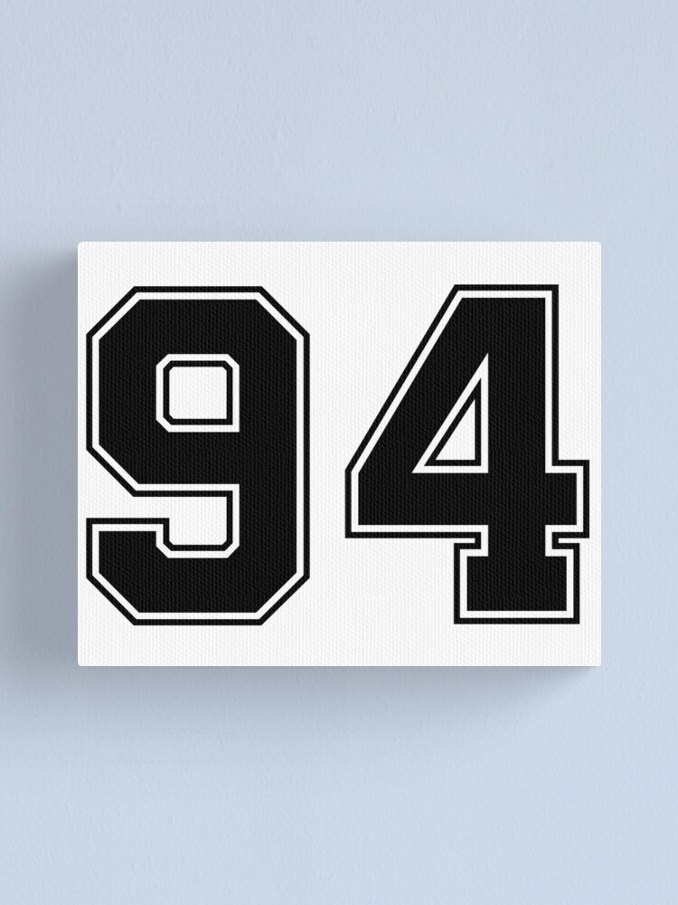 Lienzo «Número 94 de Jersey de deporte clásico vintage de fútbol ...