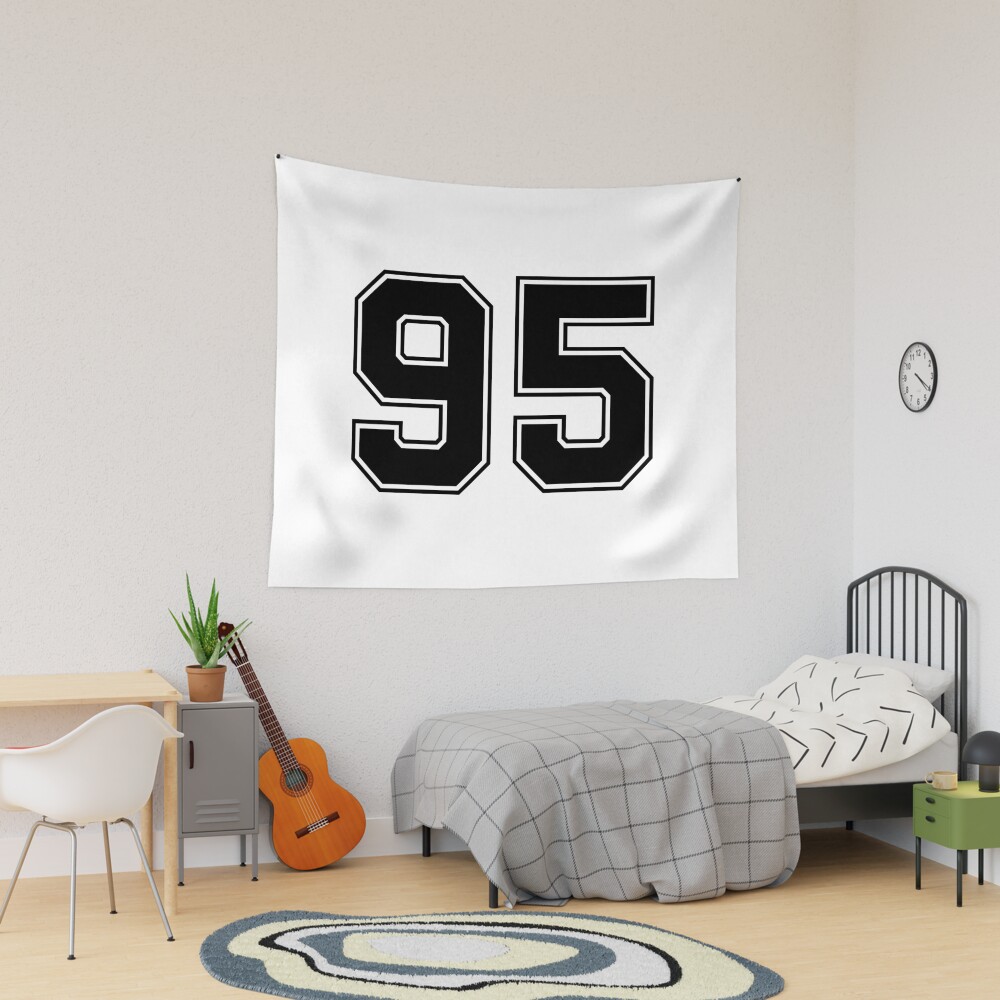 "95 American Football Classic Vintage Sport Jersey Number in black ...