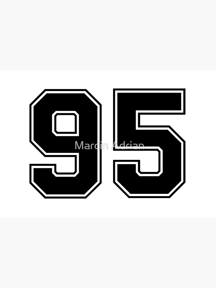 Cuaderno de tapa dura «Número 95 de Jersey de deporte clásico vintage ...