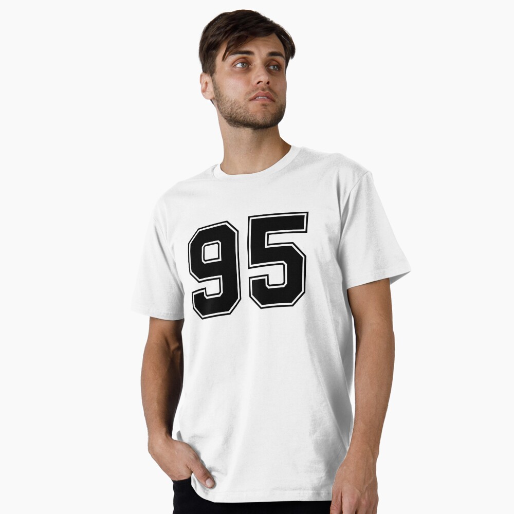 "95 American Football Classic Vintage Sport Jersey Number in black ...