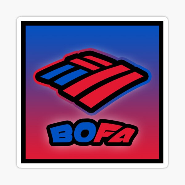 "BofA Gaming" Sticker for Sale by LongEgg | Redbubble