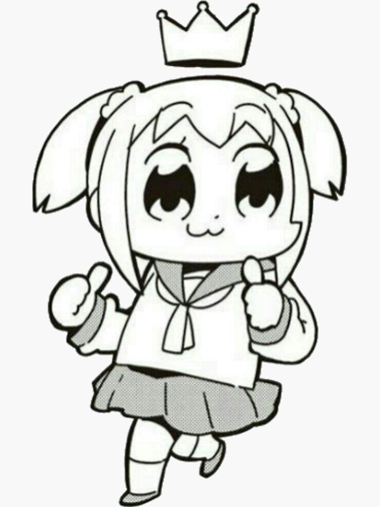 "Popuko" Sticker for Sale by jaegerxd | Redbubble