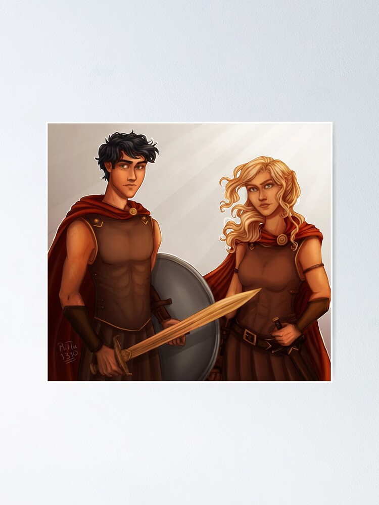 "Greek Armour Percabeth" Poster for Sale by ritta1310 | Redbubble
