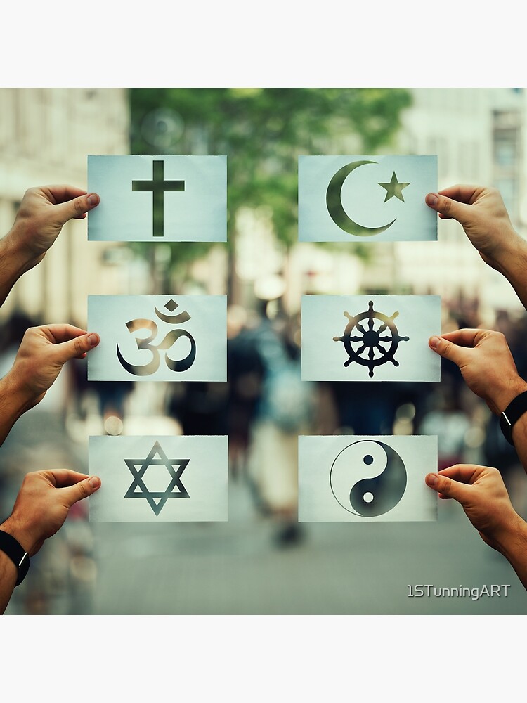"religion coexistence" Poster for Sale by 1STunningART | Redbubble