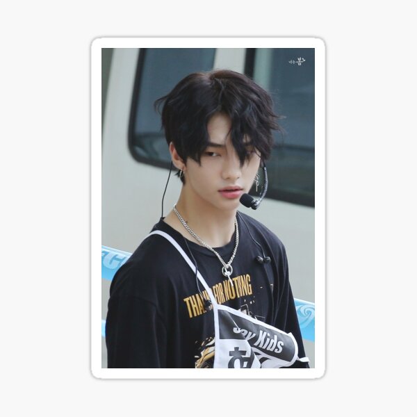 "Hyunjin" Sticker for Sale by MinYoongiPotato | Redbubble