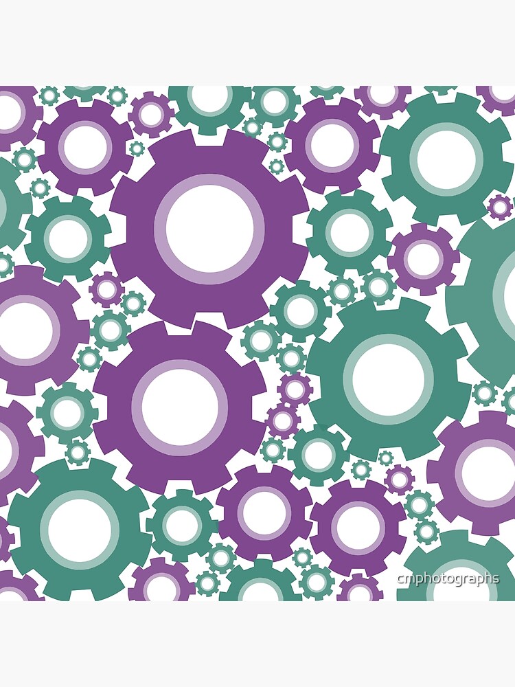 "A Cog design in modern colours" Poster by cmphotographs | Redbubble