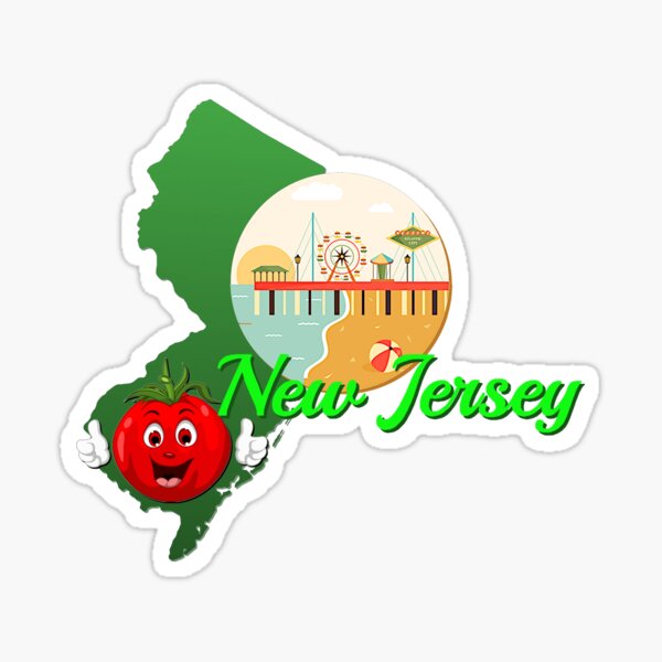 "New Jersey State Collection" Sticker for Sale by FantasySkyArt | Redbubble