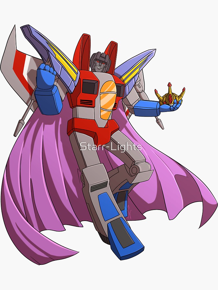 "Coronation Starscream" Sticker for Sale by Starr-Lights | Redbubble