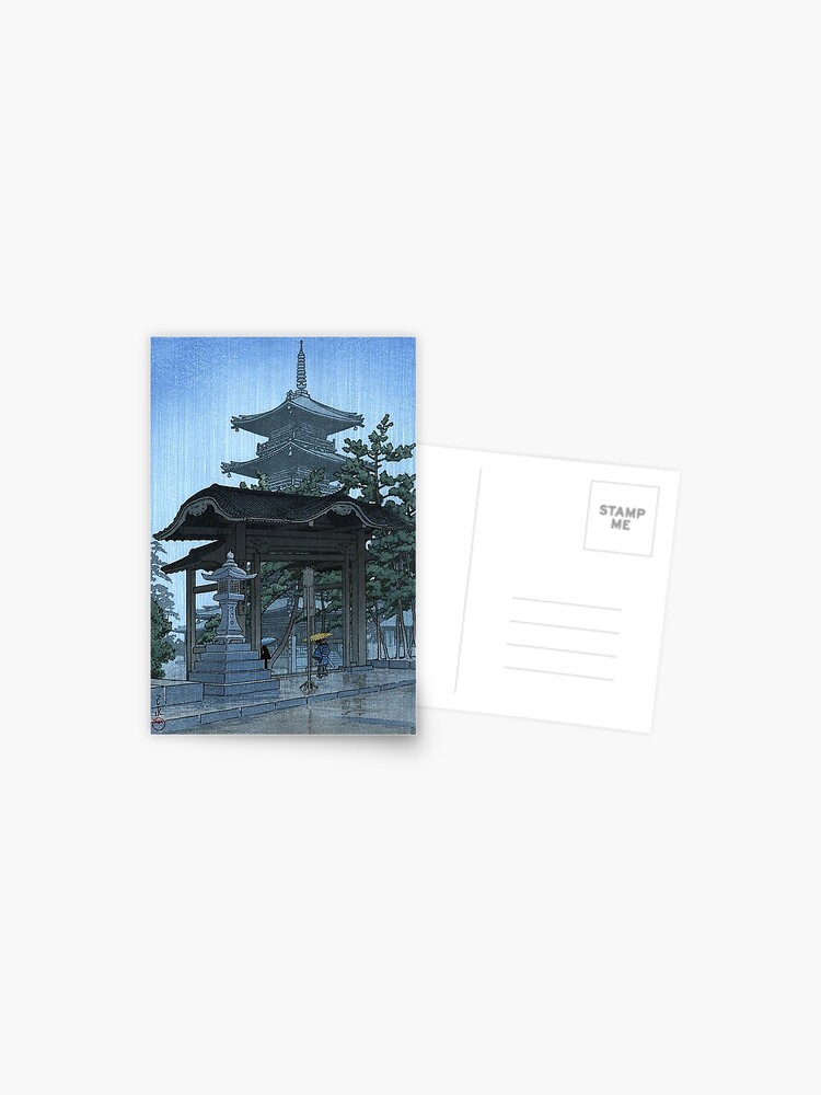"Japanese Kawase Shrine Entrance Art" Postcard for Sale by RBEnt ...