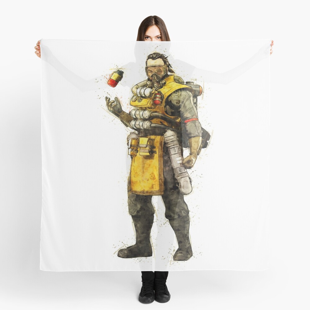 "Apex Legends - Caustic Watercolor Art Painting" Scarf for Sale by ...