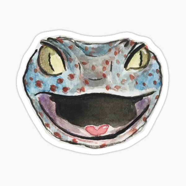 "tokay watercolor" Sticker for Sale by locheerio | Redbubble