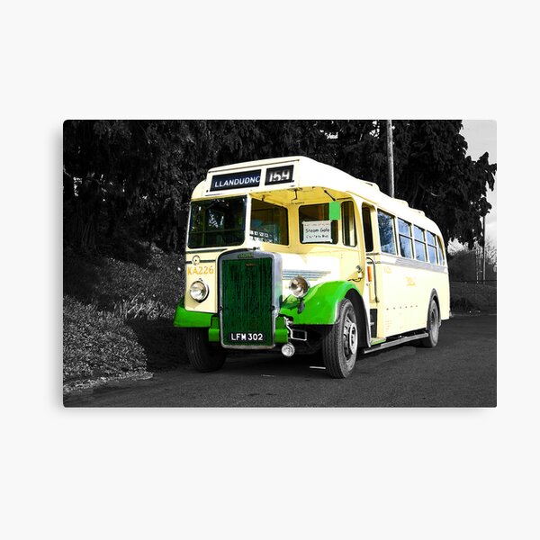 "Vintage Bus" Canvas Print for Sale by hawkie | Redbubble