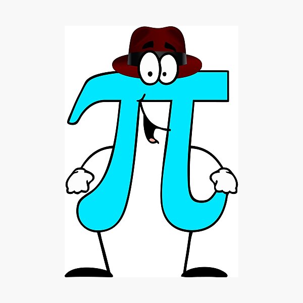 Lámina fotográfica «π pi diseño de dibujos animados π» de Handstand365 ...