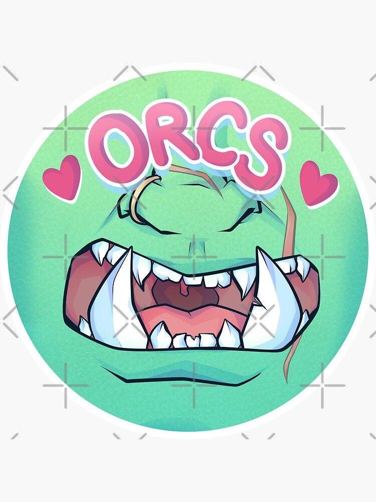 "Orcs" Sticker for Sale by JekyllDraws | Redbubble