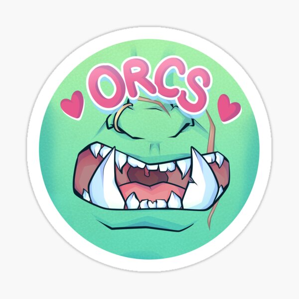 "Orcs" Sticker for Sale by JekyllDraws | Redbubble
