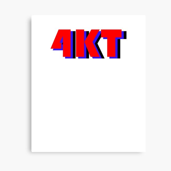"4KT 3D Trey" Canvas Print by FabloFreshcoBar | Redbubble