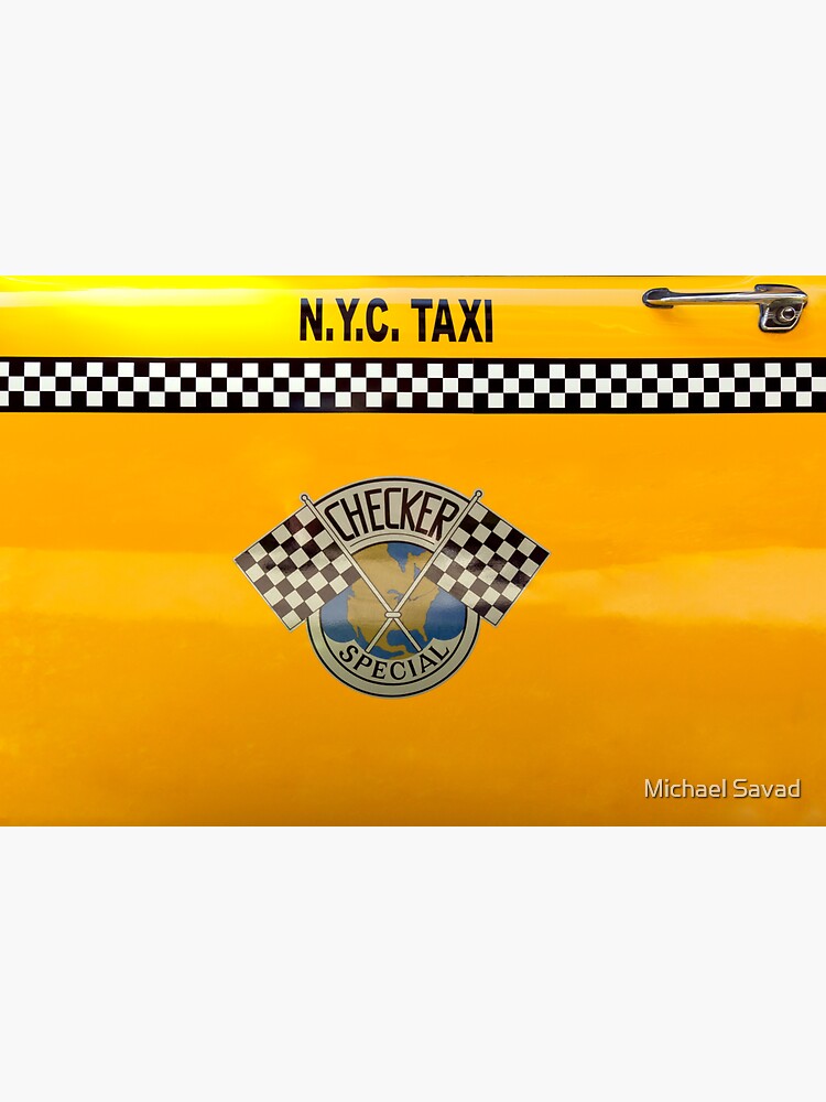 "Car - City - NYC Taxi" Sticker for Sale by Michael Savad | Redbubble