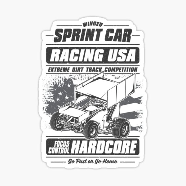 "Sprint Car Racing USA" Sticker for Sale by offroadstyles | Redbubble
