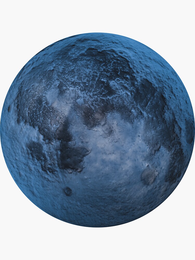 "Blue moon" Sticker for Sale by Pine-Valley | Redbubble