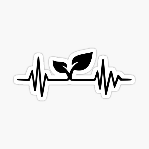 "Leaf pulse" Sticker by Brauchi78 | Redbubble