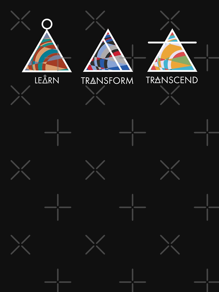 "LEARN-TRANSFORM-TRANSCEND TRI GLYPH " Pullover Hoodie by salamero ...