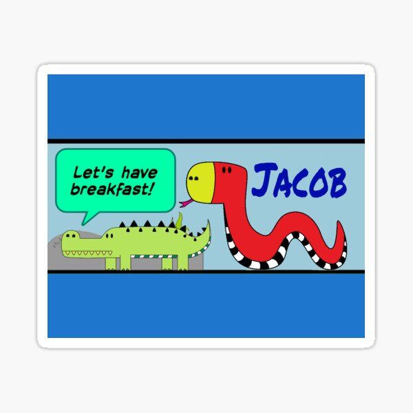 "Jacob & friends" Sticker for Sale by Attiva | Redbubble