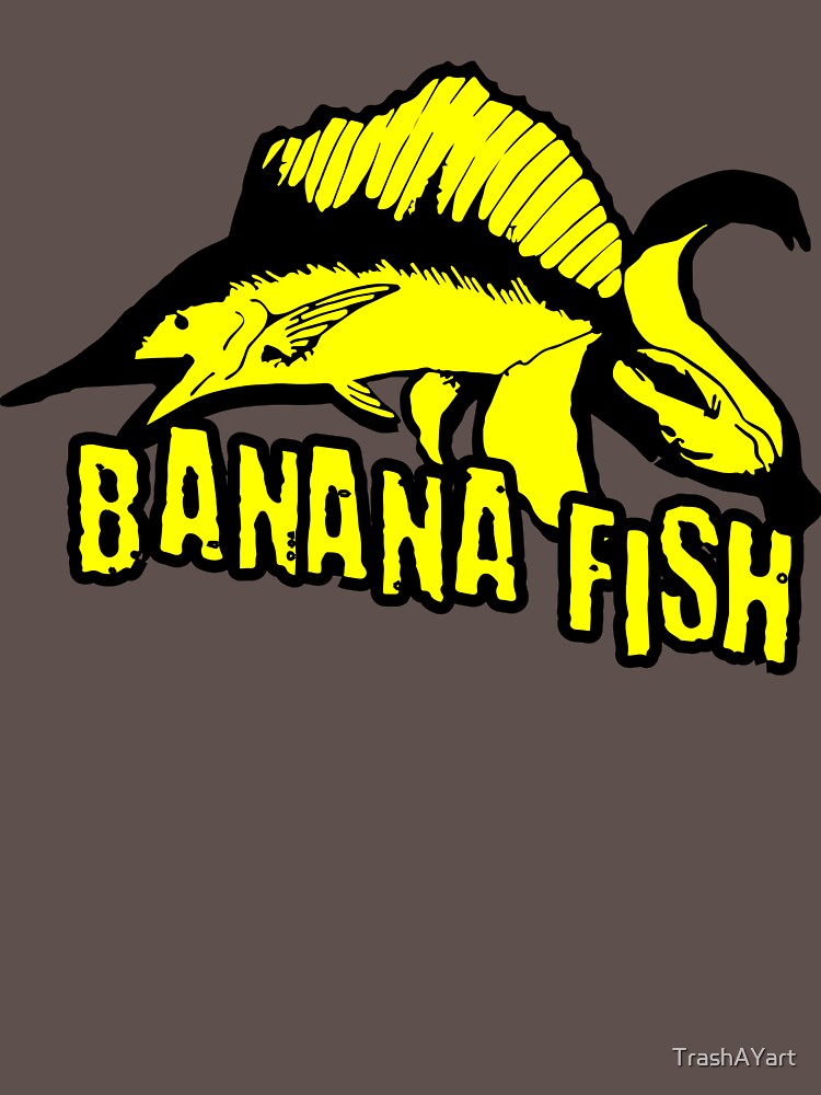 "Banana Fish Logo" T-shirt for Sale by TrashAYart | Redbubble | banana ...