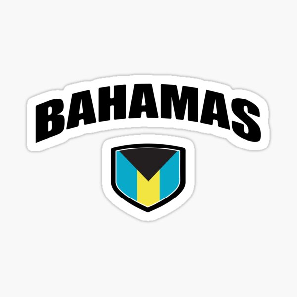 "Bahamas Sport With Patriotic Flag Shield" Sticker for Sale by identiti ...