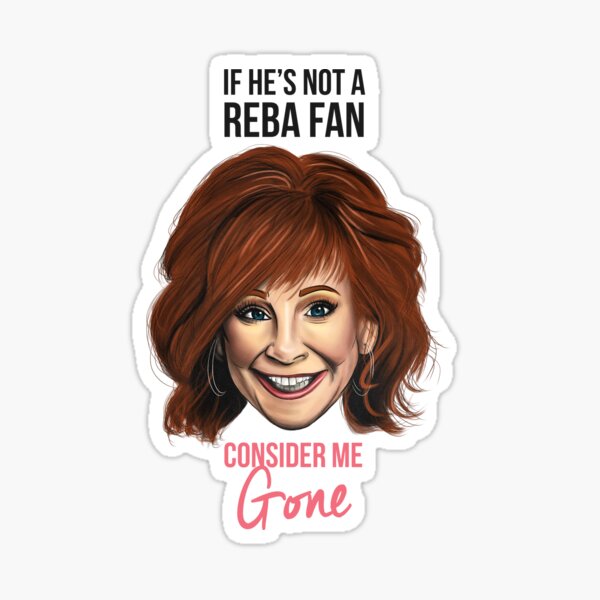 "Reba Fan" Sticker for Sale by mkarap | Redbubble