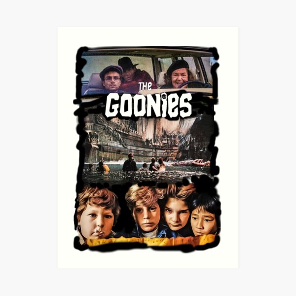 "the goonies print art" Art Print for Sale by differenttings | Redbubble