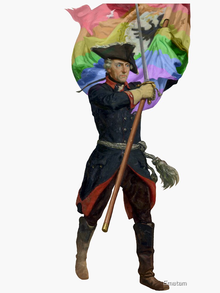 "Frederick the Great Pride Flag" Sticker for Sale by Ematam | Redbubble
