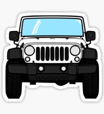 White Jeep Stickers | Redbubble