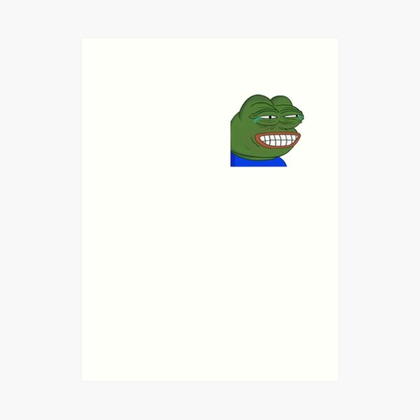 "PepeLaugh Emote Frog" Art Print by KingClothes | Redbubble