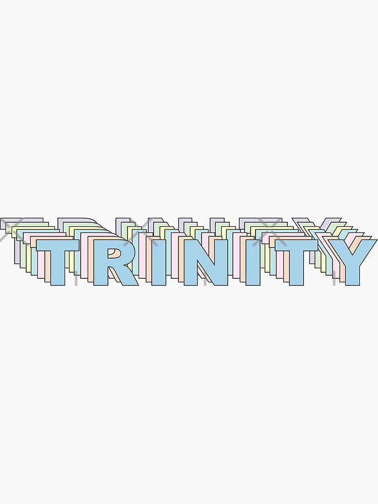 "Trinity Color" Sticker for Sale by meghus7 | Redbubble