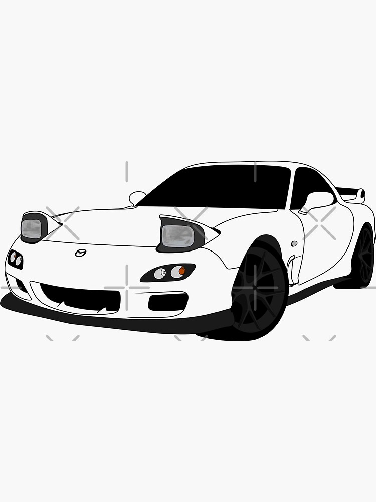 "rx7" Sticker for Sale by ClassicAuto | Redbubble