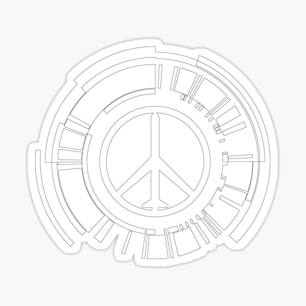 "Metal Gear Solid, Peace Walker Emblem (White, variants)" Sticker for ...