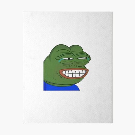 "PepeLaugh Emote Frog" Art Board Print by KingClothes | Redbubble