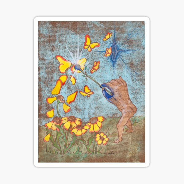 "Manifesting" Sticker for Sale by AllegoricalArt | Redbubble